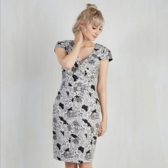 Modcloth | Dresses | Modcloth Across The Boardroom Sheath Dress Size ...